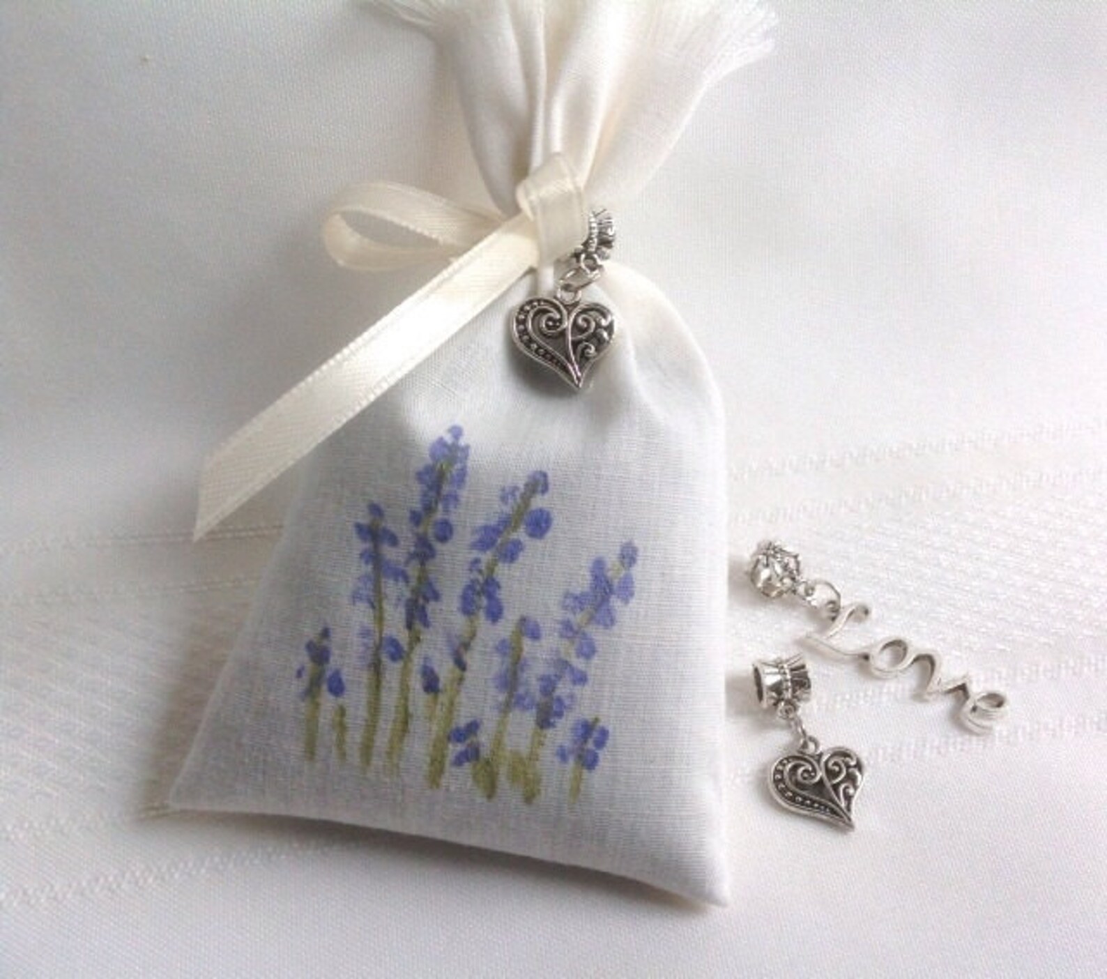 Wedding Favors Bridal Favors Hand Painted Lavender Sachet Favors Bridal ...