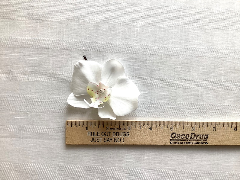 Bridal Flower Hair Pin Wedding Hair Accessory White Orchid Hair Pin ...