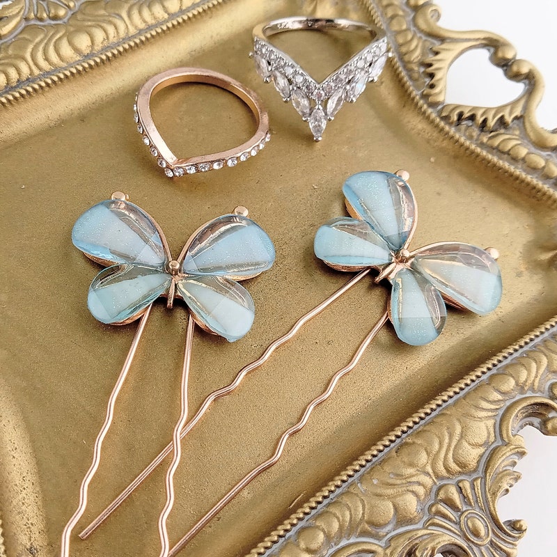 Butterfly Hairpin - Etsy