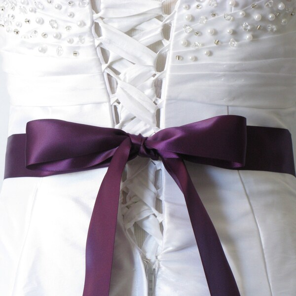 Plum Sash - Etsy