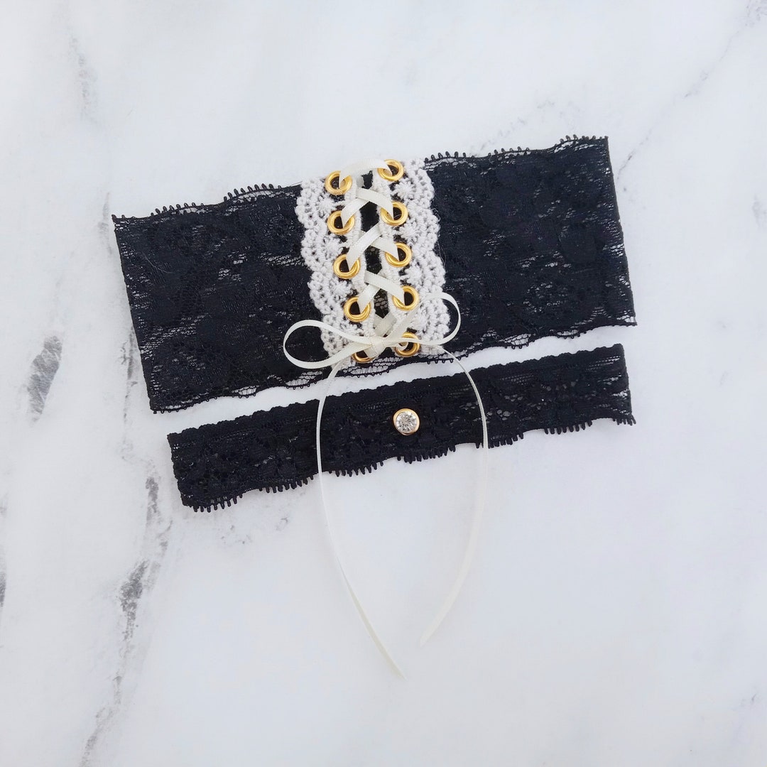 Black Lace Wedding Garters, Garter With Toss, Garters for Wedding ...