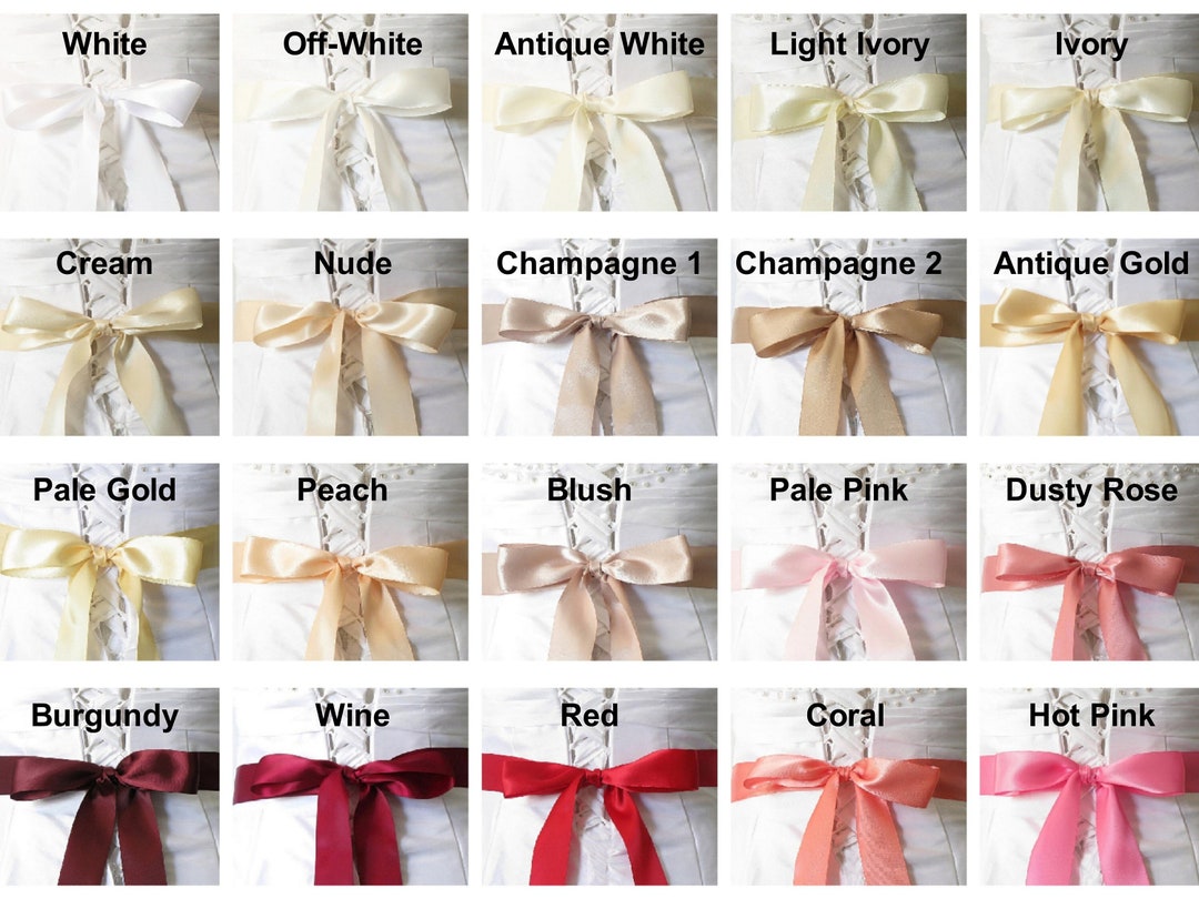 Plain Wedding Sash, 35 Colors, 1 1/2 or 2 1/4 Wide, 2-4 Yards, Blush ...