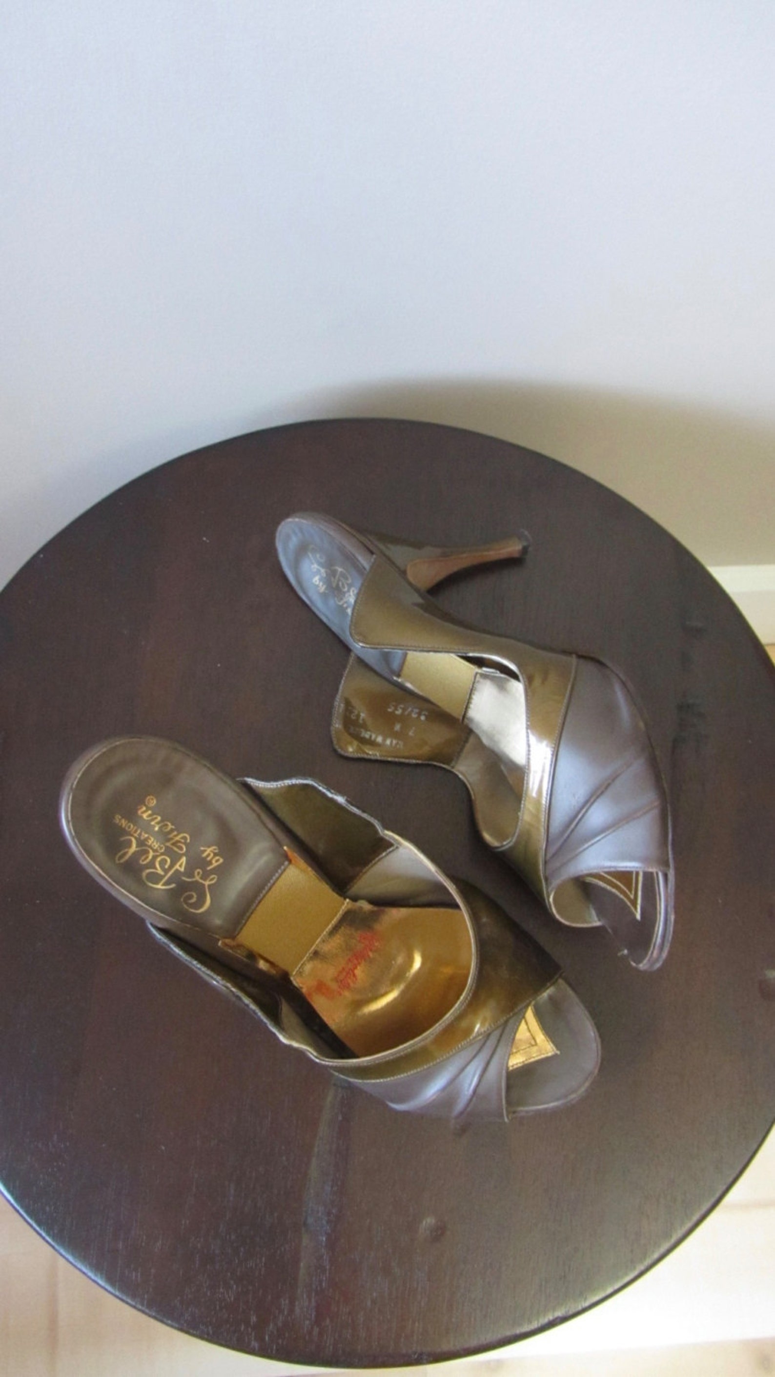 1950s Bronze Spring-o-lator Heels 50's Mid Century MCM - Etsy