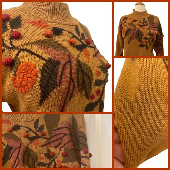 1990s Autumnal Foliage sweater - Gem