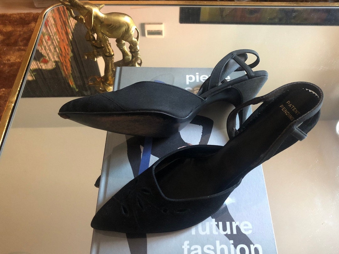 1950s Silk Stiletto Heels 50's 60's Mid Century MCM Old Hollywood - Etsy