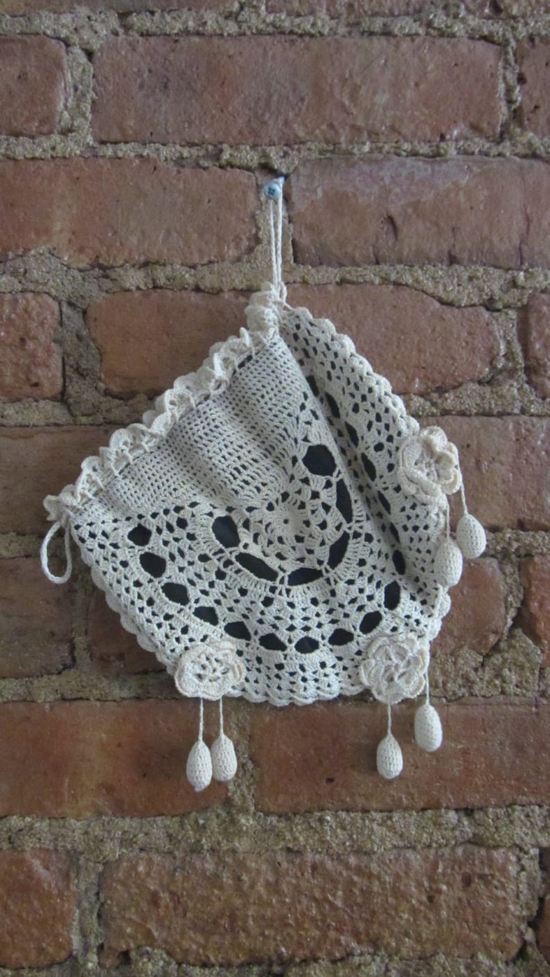 1910s Edwardian Crochet Acorn Reticule • Cora - Etsy