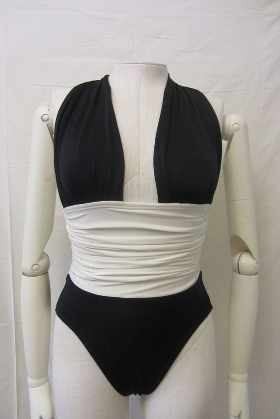 1980s YSL Bathing Suit | 80's Yves Saint Laurent Mail… - Gem