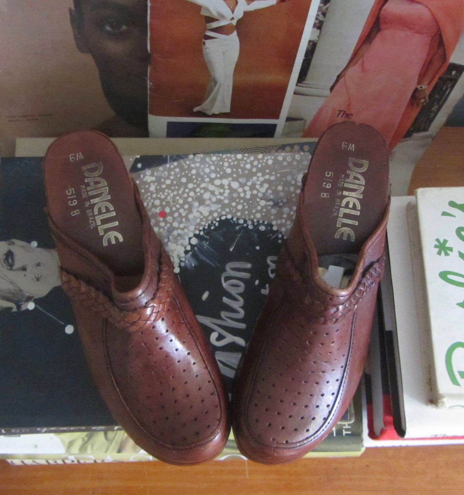 1970s Brown Leather Clogs | 70's Boho Hippie - Etsy