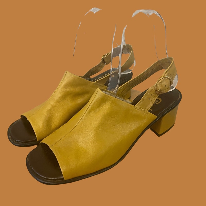 Mustard Heels - Etsy