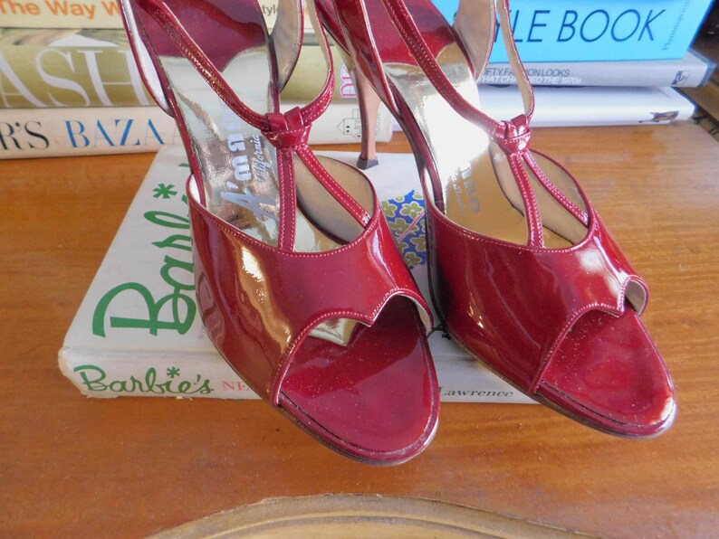 1950s Red High Heel Sandals | 50's Mid Century Glamour VLV - Etsy