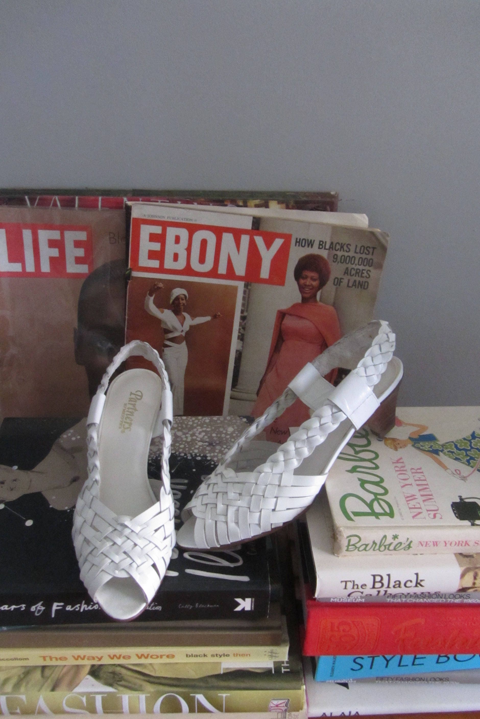 1980s Braided Leather Sandals | 80's Summer Slingback - Etsy