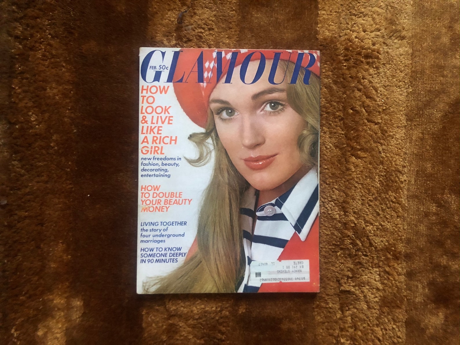Vintage Glamour Magazine : February 1969 - Etsy