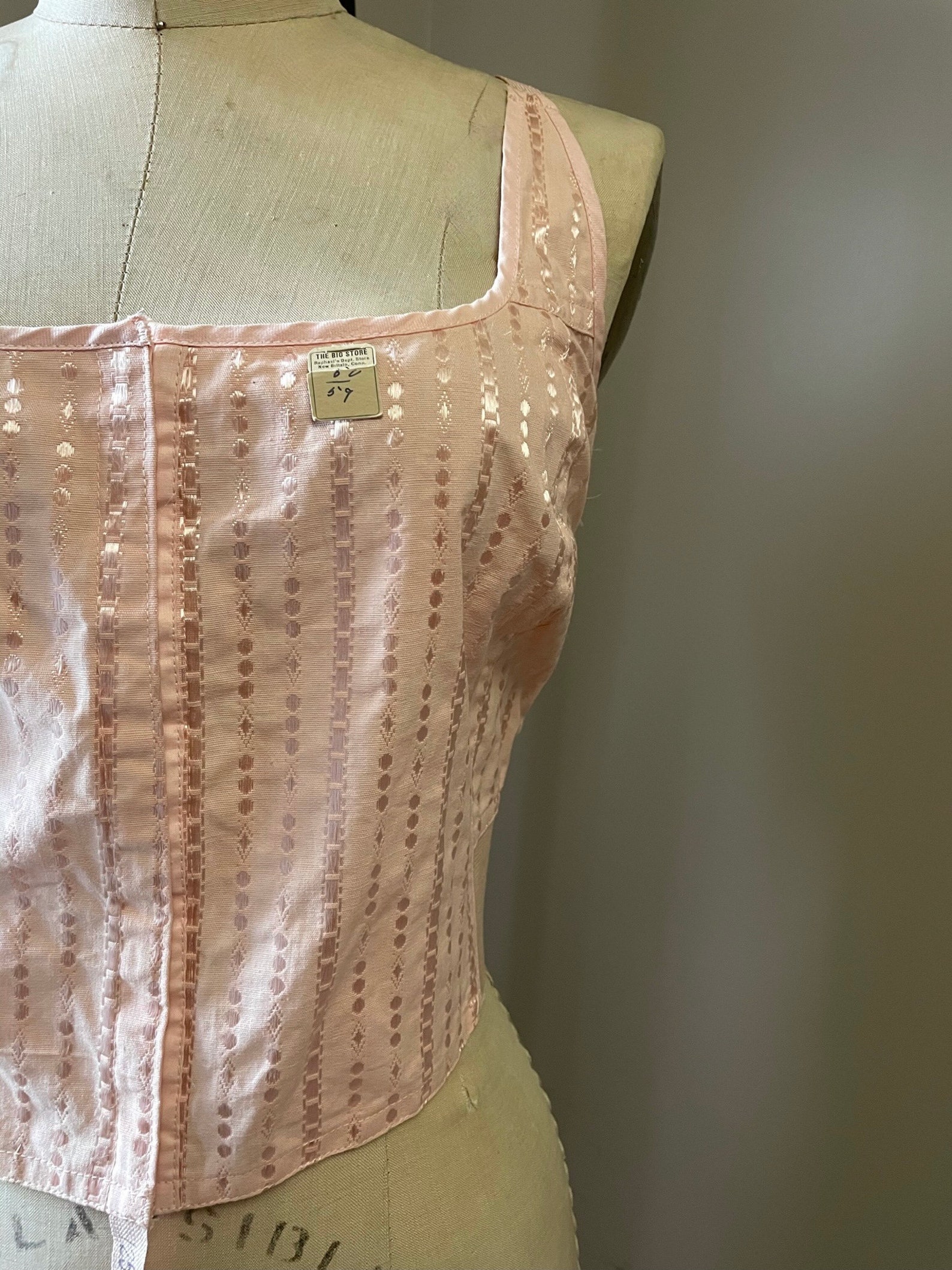 1920s Antique Blush Pink Brassiere | 20s 30s Flapper Lingerie Bra - Etsy