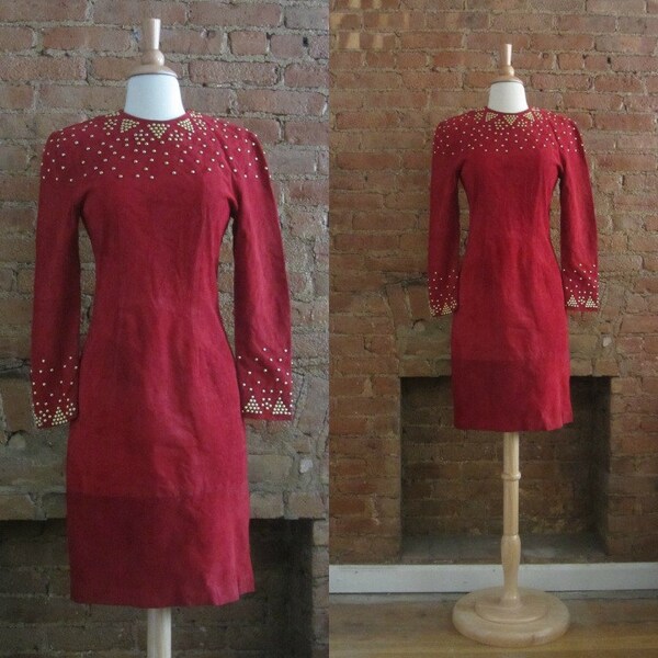 Suede Bodycon Dress - Etsy