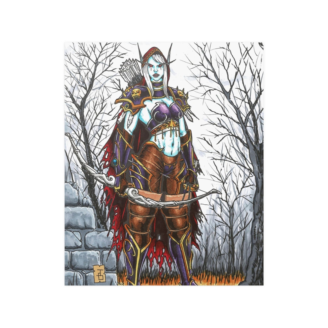 Lady Sylvanas World of Warcraft 9 X 11 Satin Posters (210gsm) - Etsy