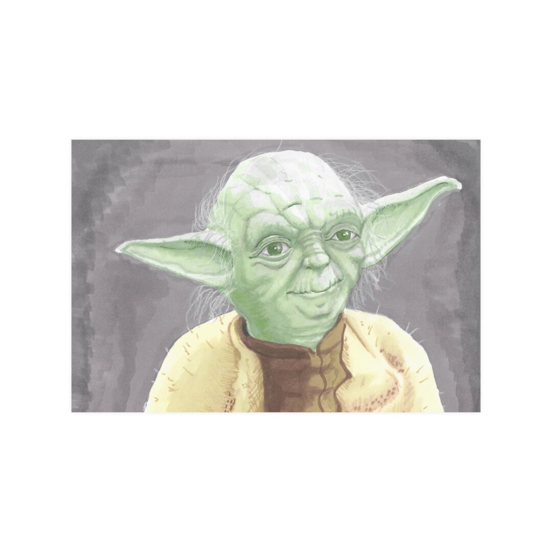 24 X 36 Yoda Jedi Master From Star Wars Satin Poster 210gsm - Etsy