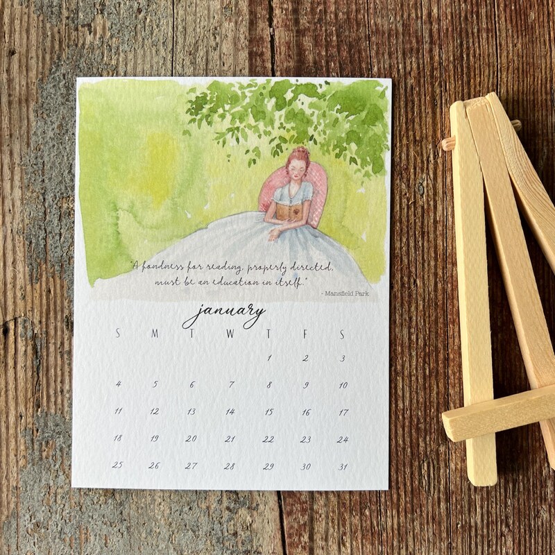 Jane Austen 2026 Calendar - Etsy