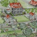 Custom Watercolor Wedding Venue Map: Aerial Farm Illustration - Etsy