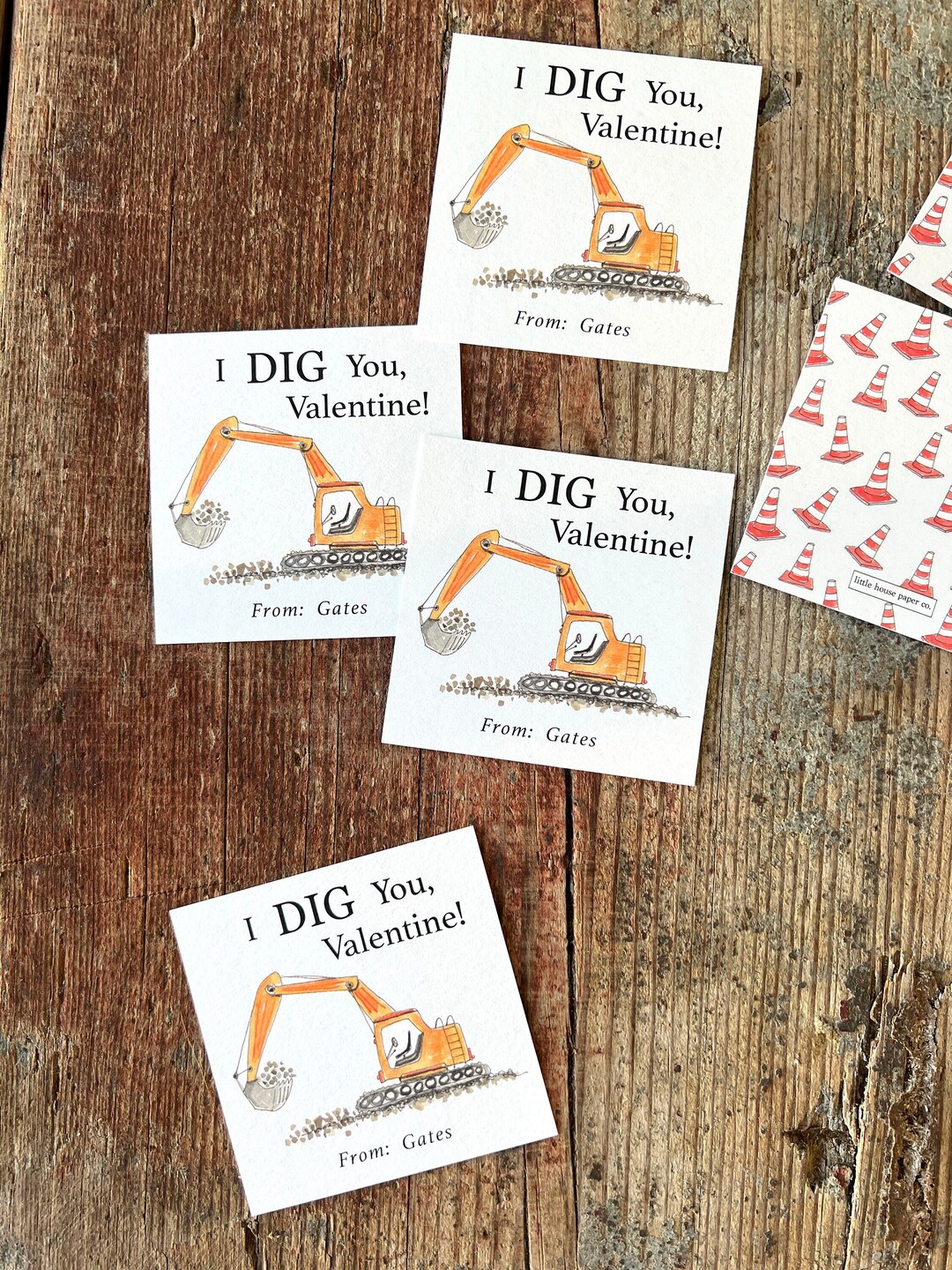 I DIG You! Valentines - Boy Valentines - Construction Valentines ...