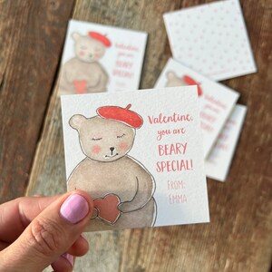 Valentines - Bear - "you Are Beary Special" Valentine Card - Girl ...