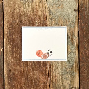 Sports Notecards for Children - Football Basketball and Soccer Fan for ...