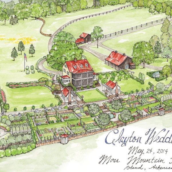 Watercolor Map - Etsy