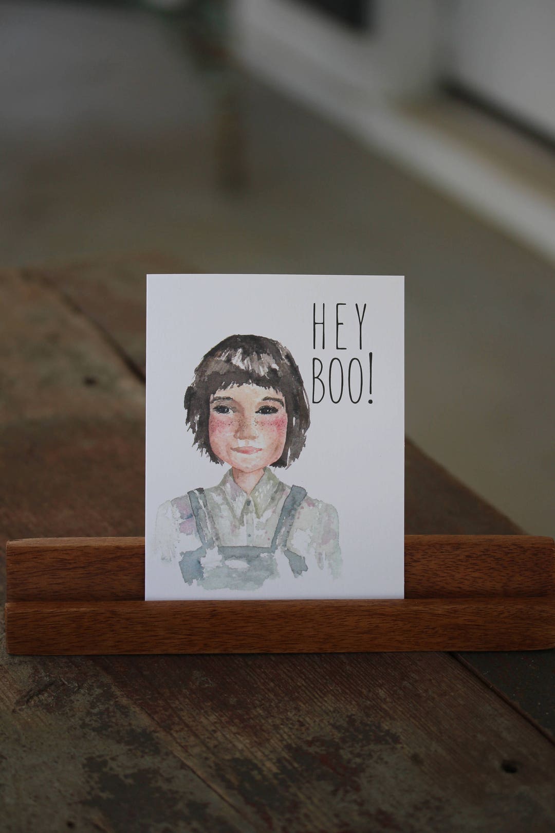 Scout Finch Hey Boo Card - to Kill a Mockingbird Greeting Card - Scout ...