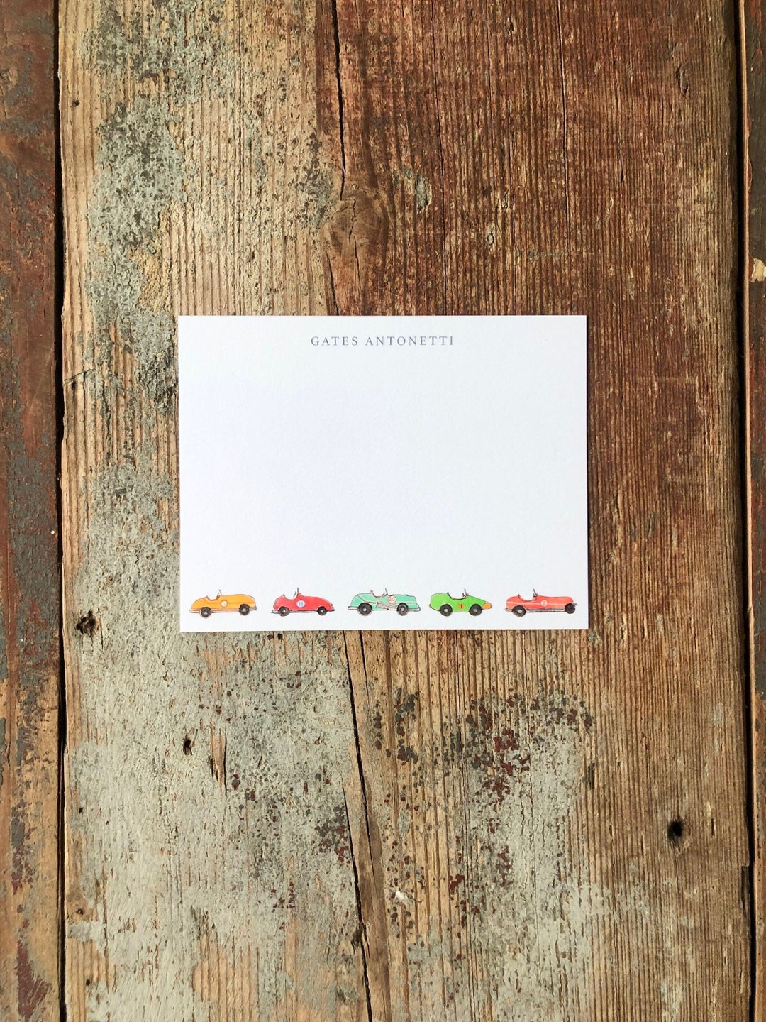 Race Car Notecards for Children - Racecars Little Boy Notecards ...