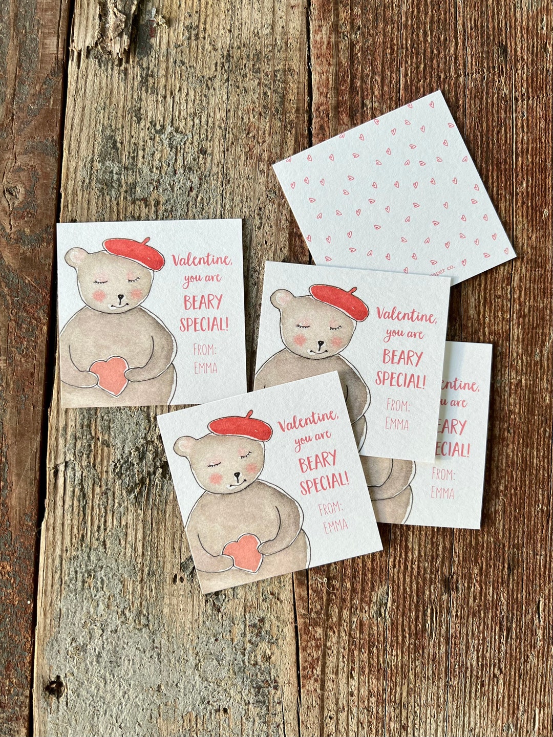 Valentines - Bear - "you Are Beary Special" Valentine Card - Girl ...