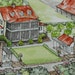 Custom Watercolor Wedding Venue Map: Aerial Farm Illustration - Etsy
