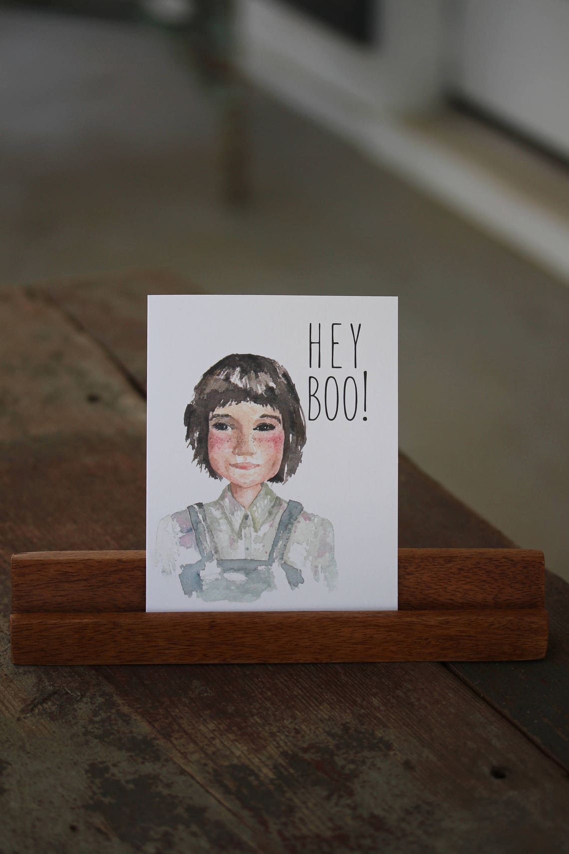 Scout Finch Hey Boo Card - to Kill a Mockingbird Greeting Card - Scout ...