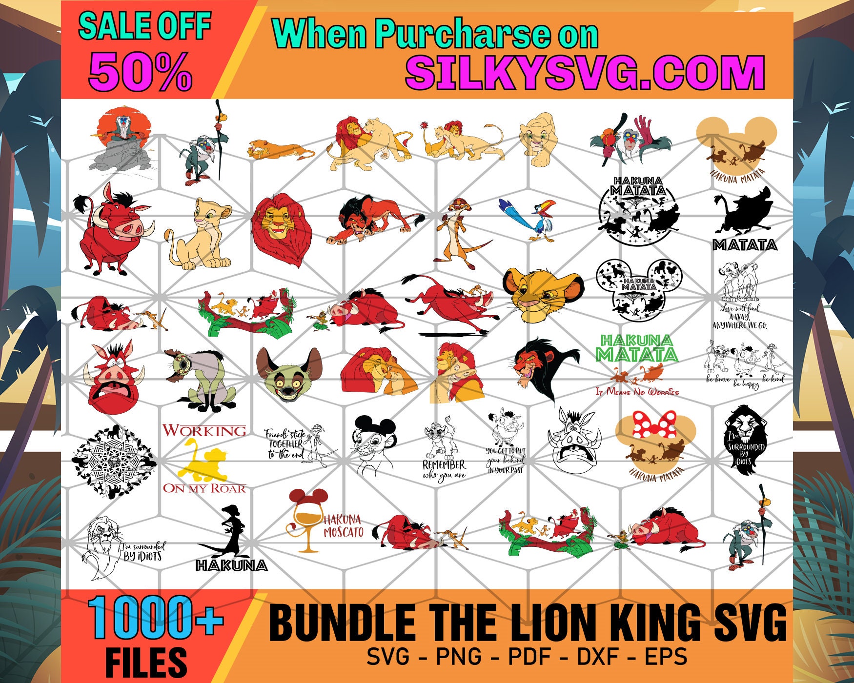 1000 the Lion King Bundle Svg Disney Simba Svg Hakuna - Etsy