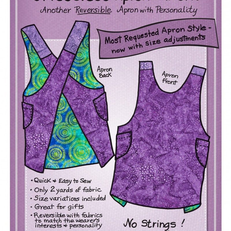 Cross Back Apron Pattern - Etsy