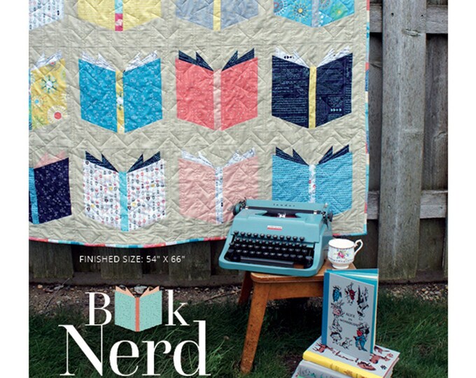 Book Nerd, Quilt Pattern by Angela Pingel Designs, Book Quilt Pattern ...