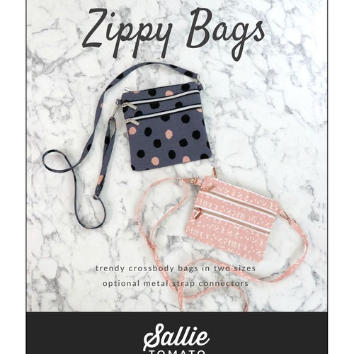 Zippy Crossbody Bags Pattern by Sally Tomato Two Sizes | Etsy