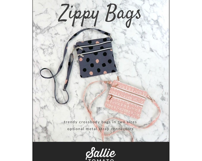 Zippy Crossbody Bags, Pattern by Sally Tomato, Two Sizes - Etsy