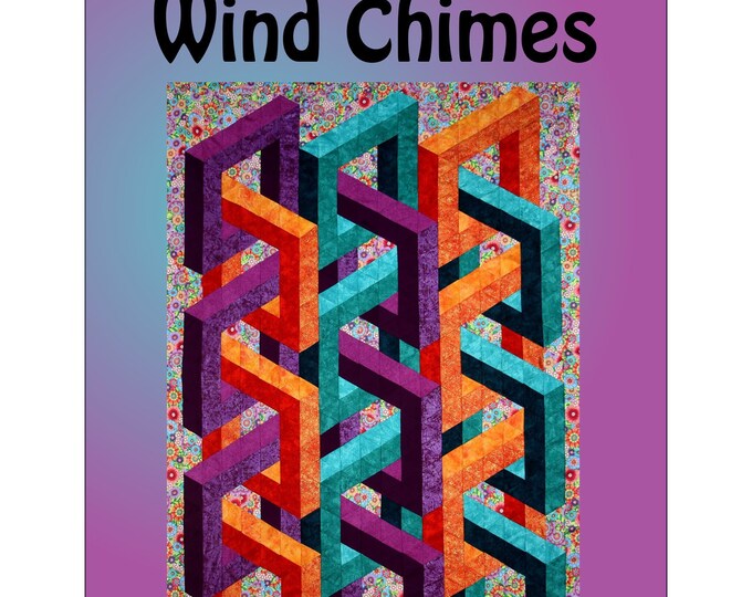 Wind Chimes. a 3-D Illusion Quilt Pattern by Quilter's Clinic - Etsy