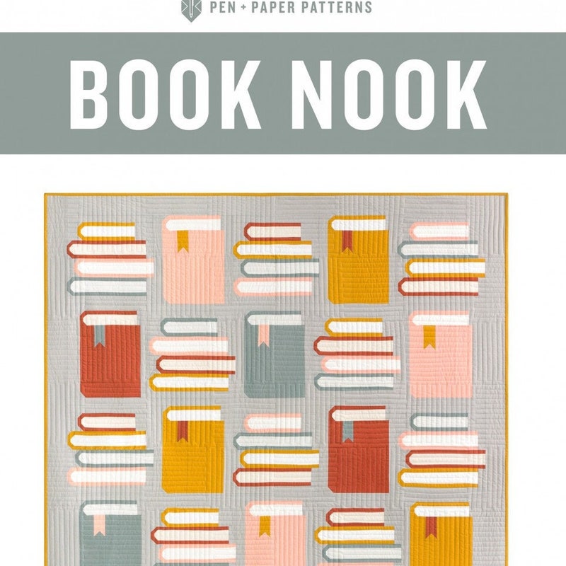 Book Quilt Block Pattern - Etsy