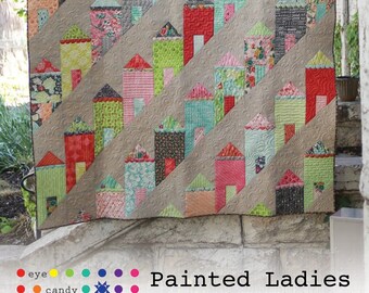 Painted Ladies Quilt Pattern by Eye Candy Quilts ECQ2117 - Etsy