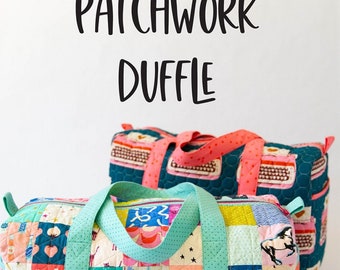 Patchwork Duffle Pattern by Knot & Thread Designsquilted - Etsy