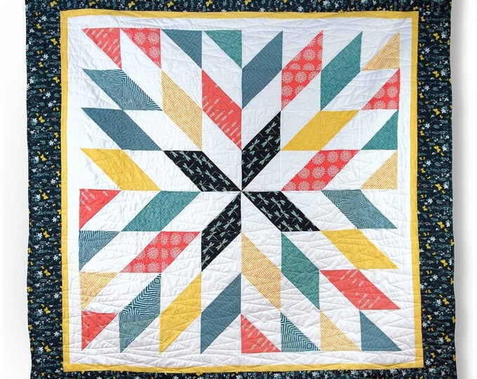 Giant Star Quilt Pattern by Daniela Stout of Cozy Quilt Designs - Etsy