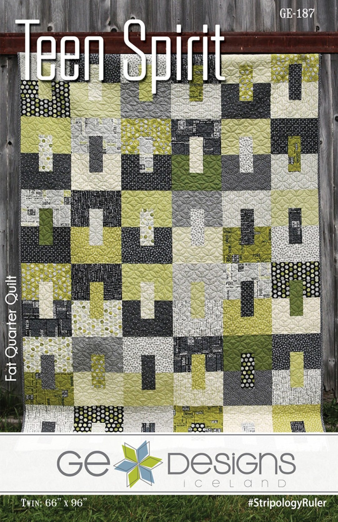 Teen Spirit Quilt Pattern by Gudrun Erla of GE Designs, a Fat Quarter ...
