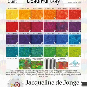 Beautiful Day Quilt Pattern by Jacqueline De Jonge of Becolourful ...