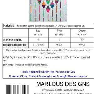 Ornamental Quilt Pattern by Marlous Designs - Etsy