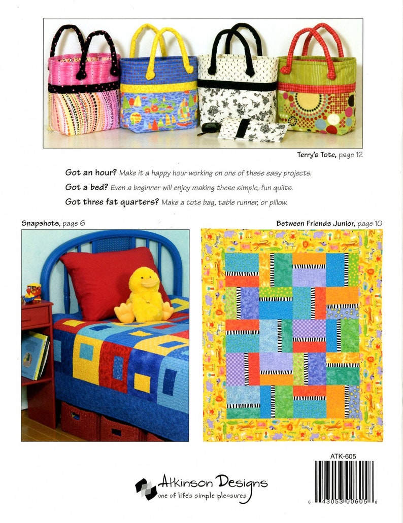 Happy Hour Quilt Book by Atkinson Designs Beginner Friendly - Etsy