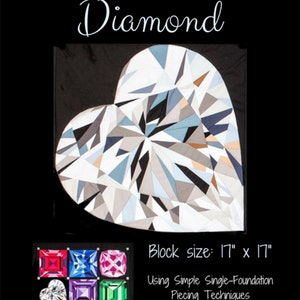 Birthstone Series Quilt Patterns, Individual or Complete Set, by MJ ...