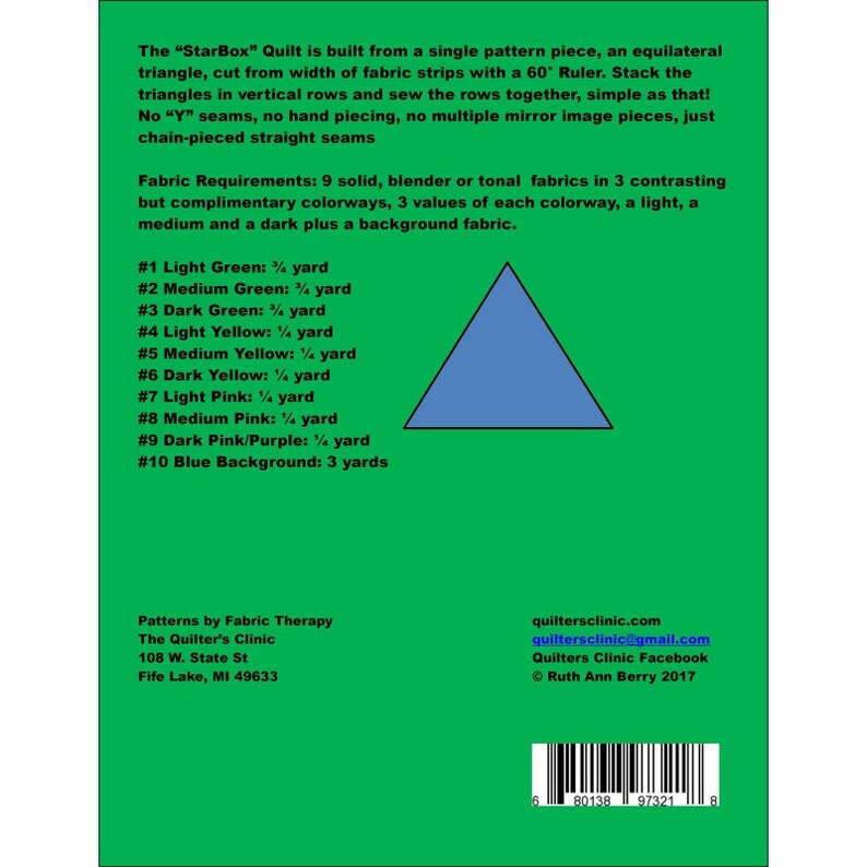 Star Box 3-D Illusion Quilt Pattern by Quilter's Clinic | Etsy