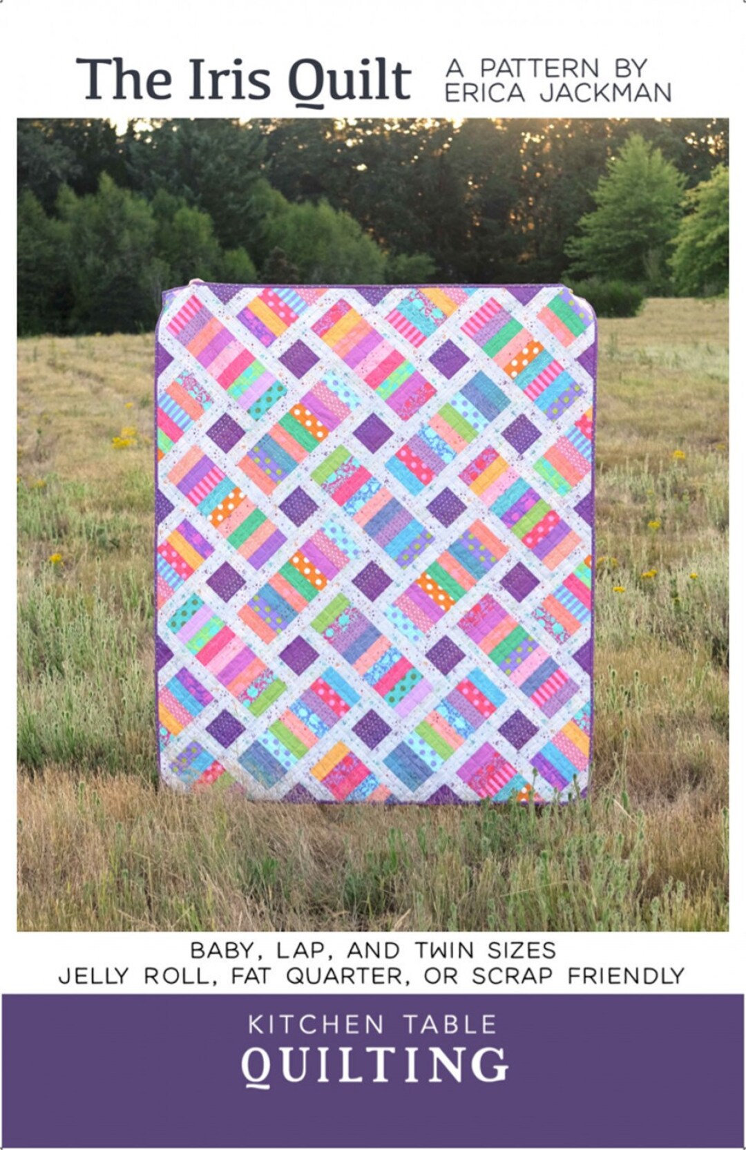 The Iris Quilt Pattern by Erica Jackman of Kitchen Table Quilting, Pre ...
