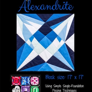 Birthstone Series Quilt Patterns, Individual or Complete Set, by MJ ...