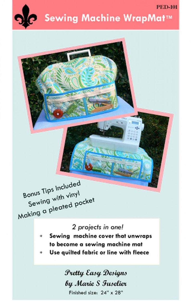Sewing Machine Wrap Mat Pattern by Marie Frselier of Pretty - Etsy